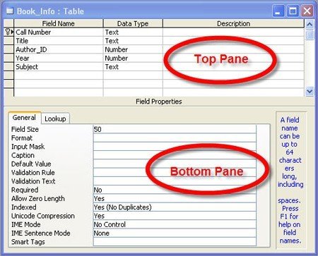 Tables in MS-Access