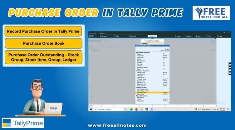 Purchase Order in Tally Prime